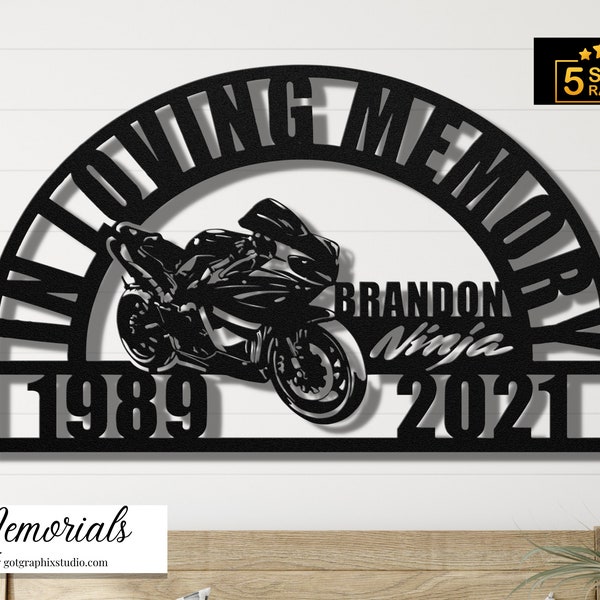 Biker Memorial Patch - Etsy