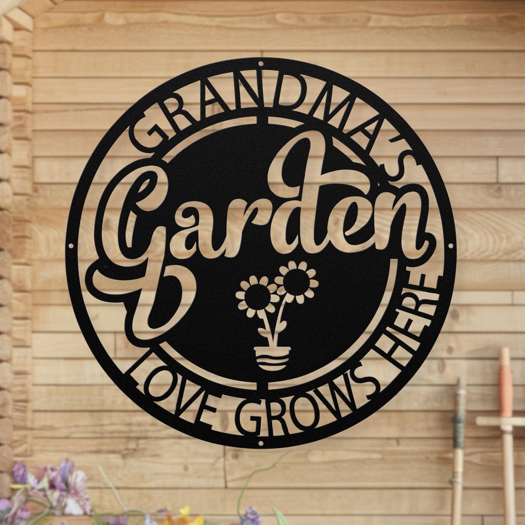 Personalized Garden Shed Sign Custom Garden Name Sign Gift for Mom ...