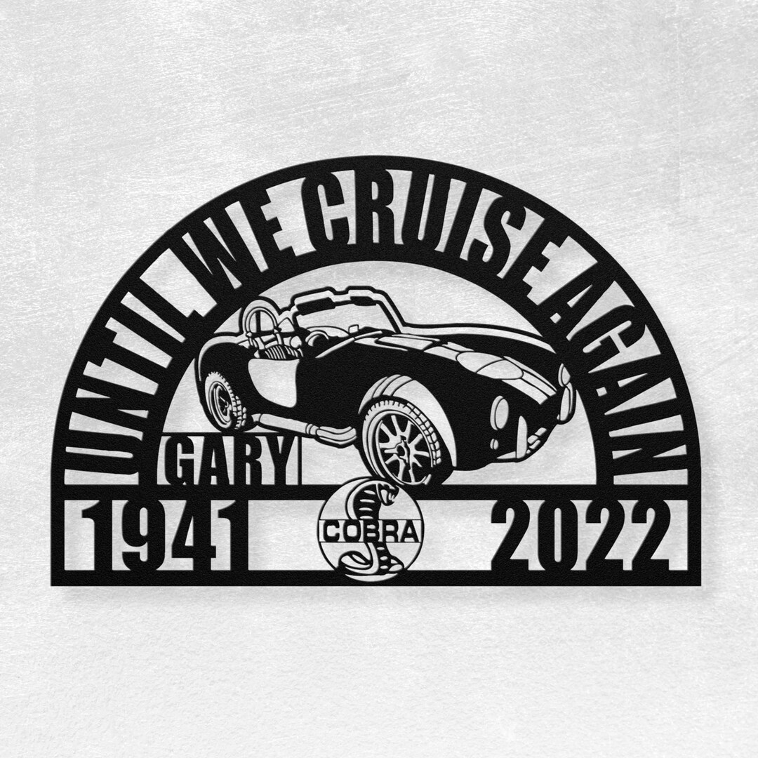 Car Memorial Gift Shelby Cobra Gift Dad Loss Mechanic Tribute ...