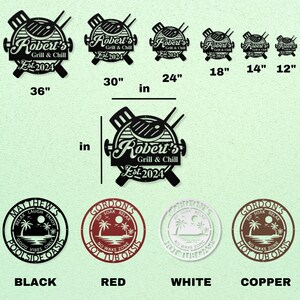 Custom Outdoor Metal Signs Barbecue - Personalized Grill Gifts for Dad ...