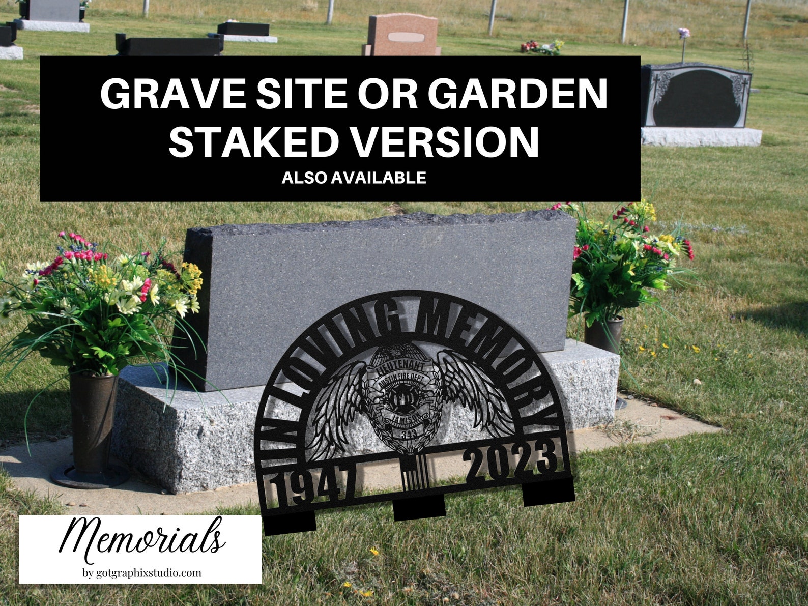 Firefighter Badge Memorial Custom Sign Personalized Loss of - Etsy