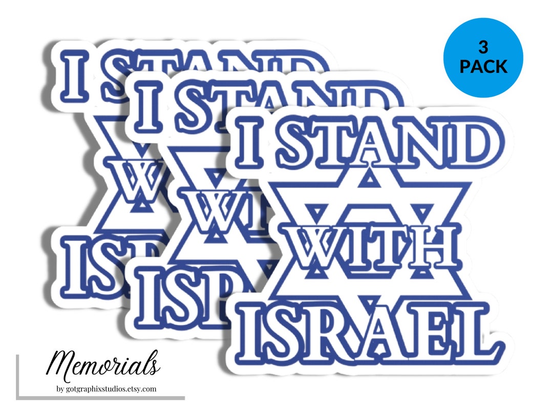 I Stand With Israel Bumper Stickers 3 Pack Support for - Etsy