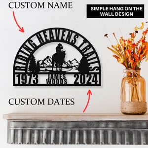 Horse Rider Memorial Gift Equestrian Sympathy Gift Personalized ...