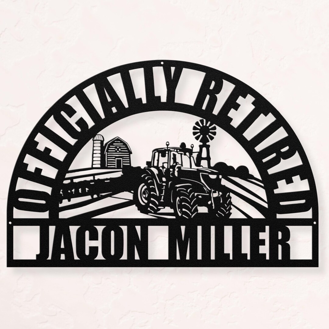 Personalized Farmer Retirement Gift Nice Custom Dad Retirement Gifts ...