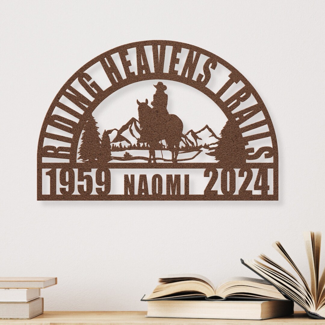 Horse Rider Memorial Gift Equestrian Sympathy Gift Personalized ...