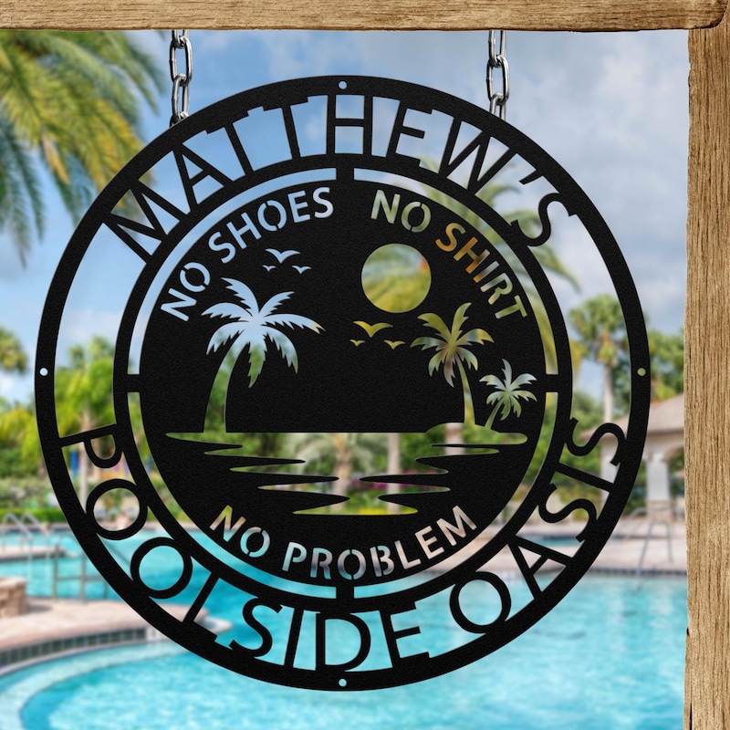 Funny Pool Signs - Etsy