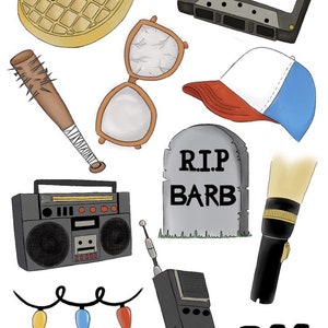 Stranger Things Sticker Set Set of 11, Decoration, Stickers, Eleven - Etsy
