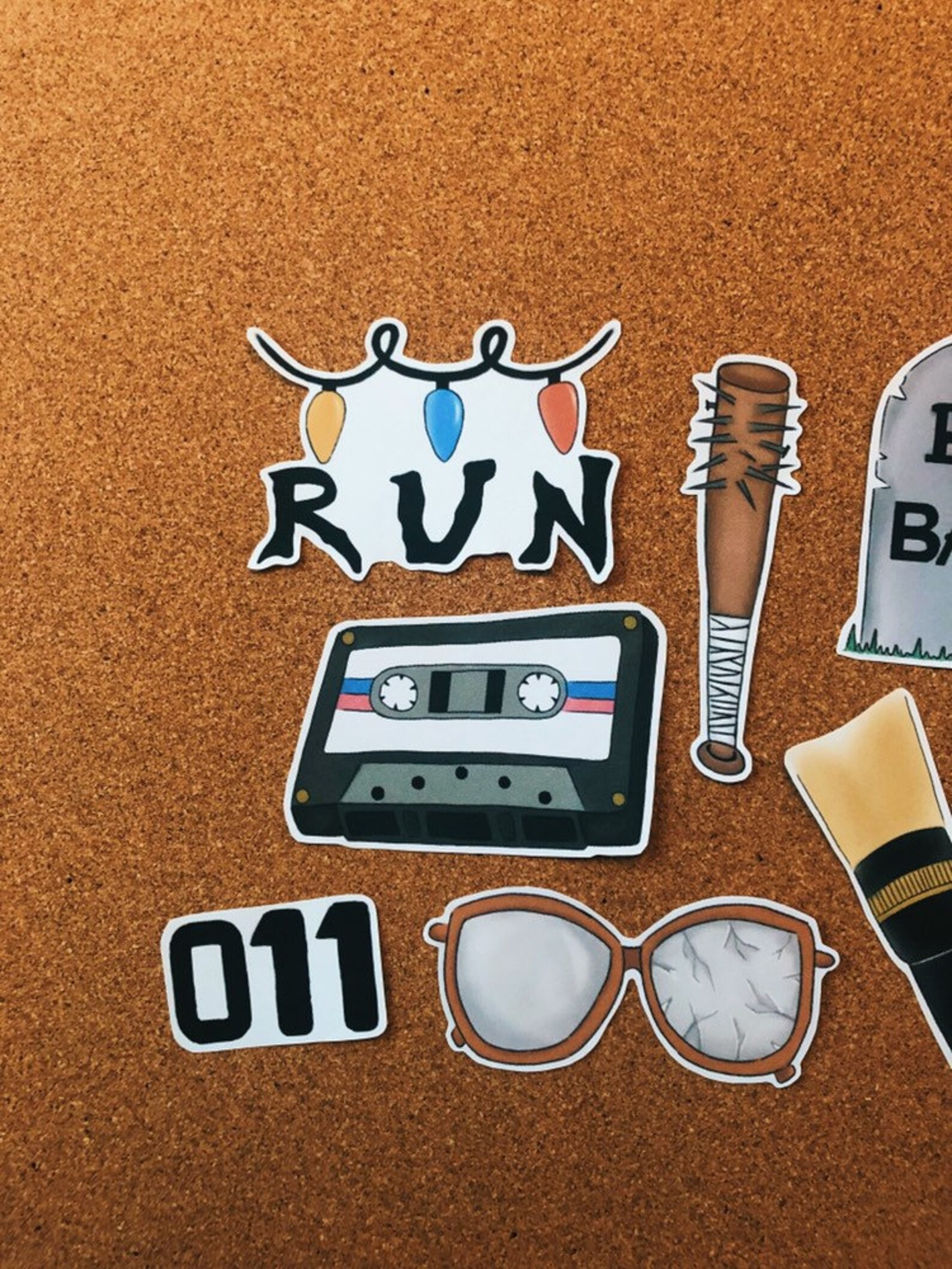 Stranger Things Sticker Set Set of 11 Decoration Stickers - Etsy