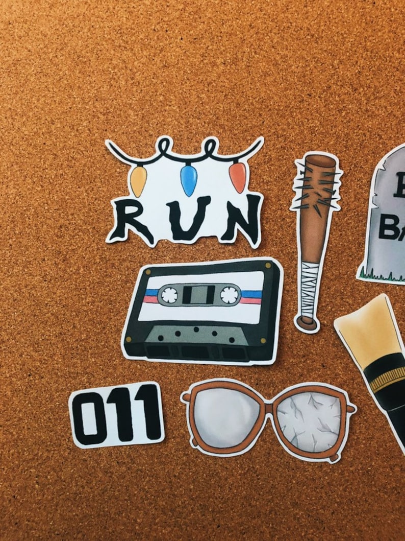 Stranger Things Sticker Set Set of 11 Decoration Stickers - Etsy