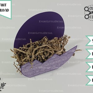 Easter Egg Treat Box Cut File // Easter Cut File // Digital Template ...