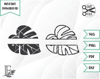 Monstera Monogram - Etsy