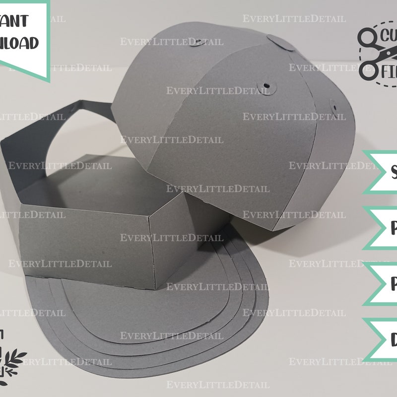 Hat Box Template - Etsy