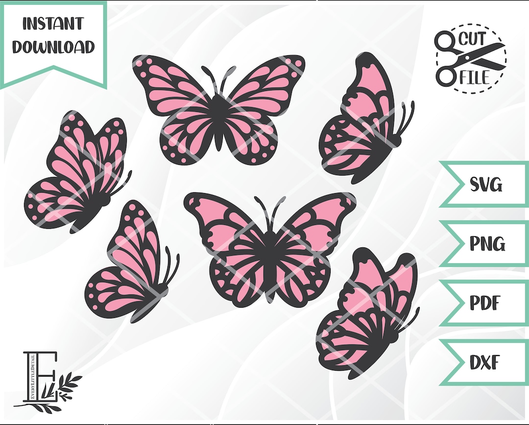 Butterfly SVG // Butterfly Bundle SVG Files // Butterfly SVG Layered ...