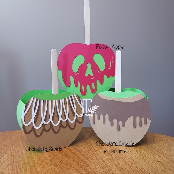 Caramel Apple Box Template - Etsy
