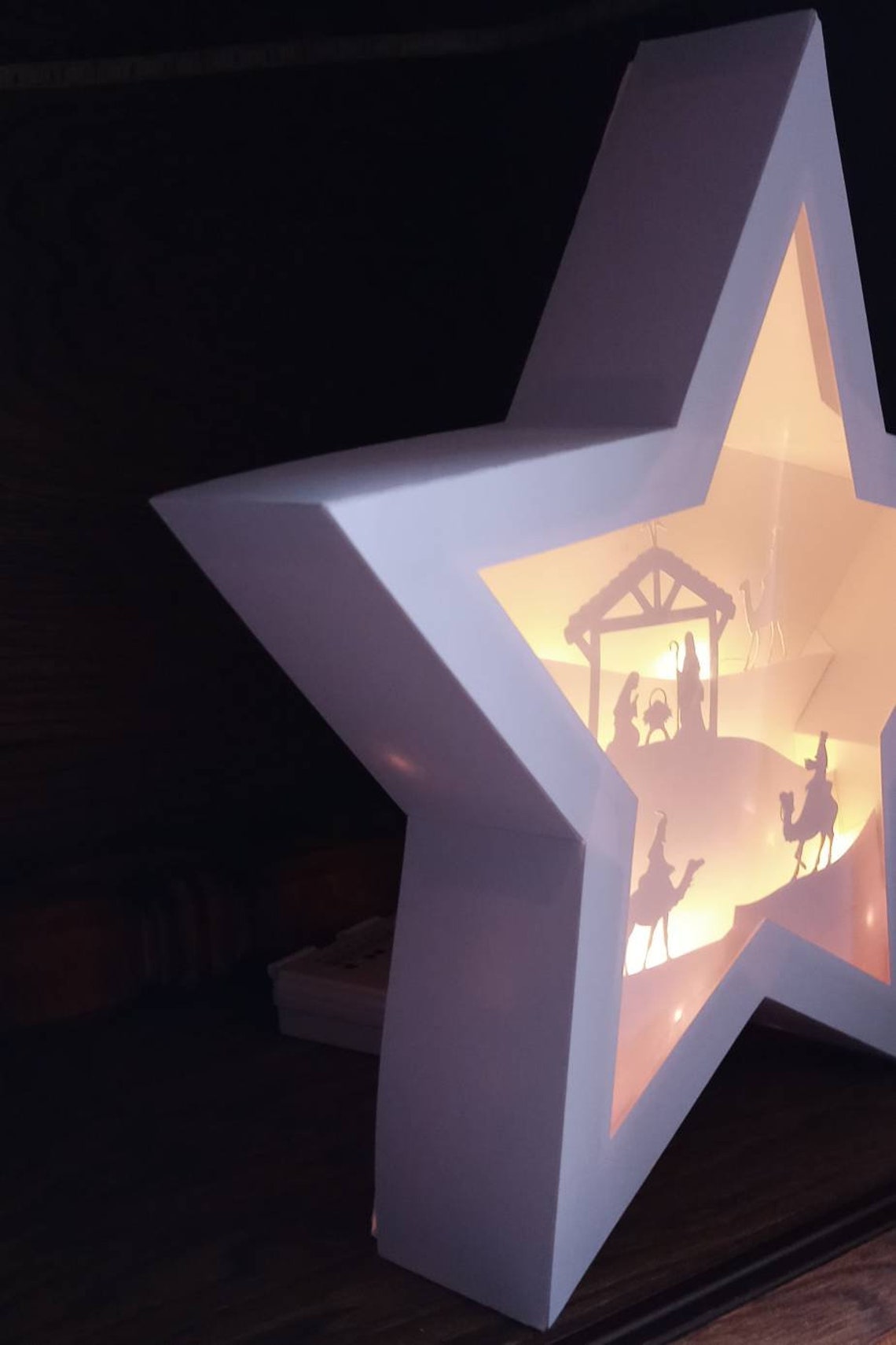 Star Shadow Box Cut File // Shadow Box // Nativity Scene // - Etsy