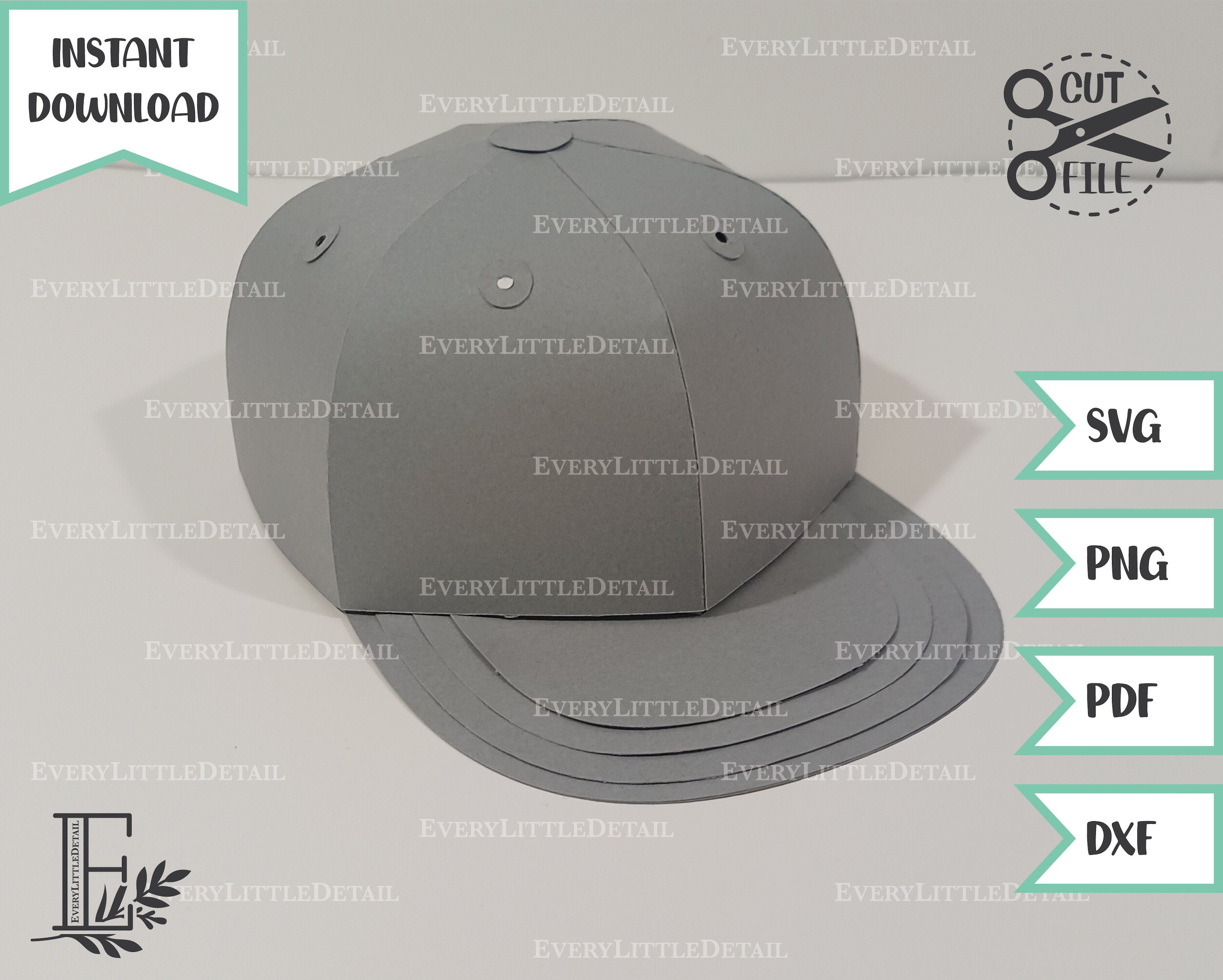 Baseball Hat Box // Baseball Cut File // Baseball Cap // SVG Cut File ...