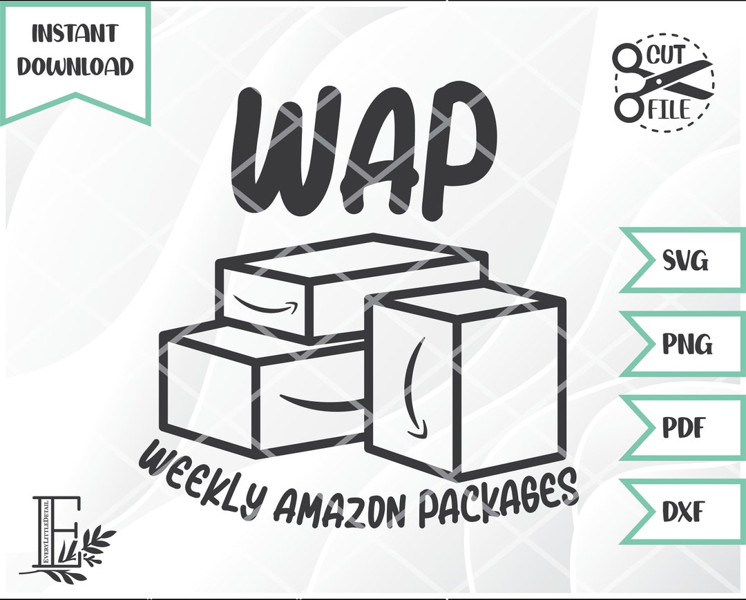 Weekly Amazon Packages - SVG Digital File - Etsy