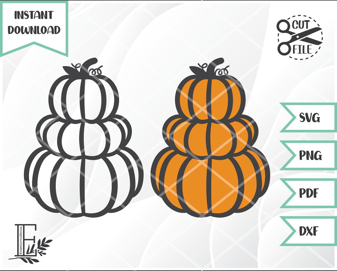 Pumpkin Pile Cut File, Halloween Cut File, Svg Files for Cricut, Fall ...