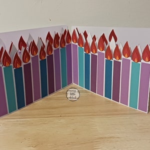 Expanding Candle Birthday Card - SVG Digital File - Etsy