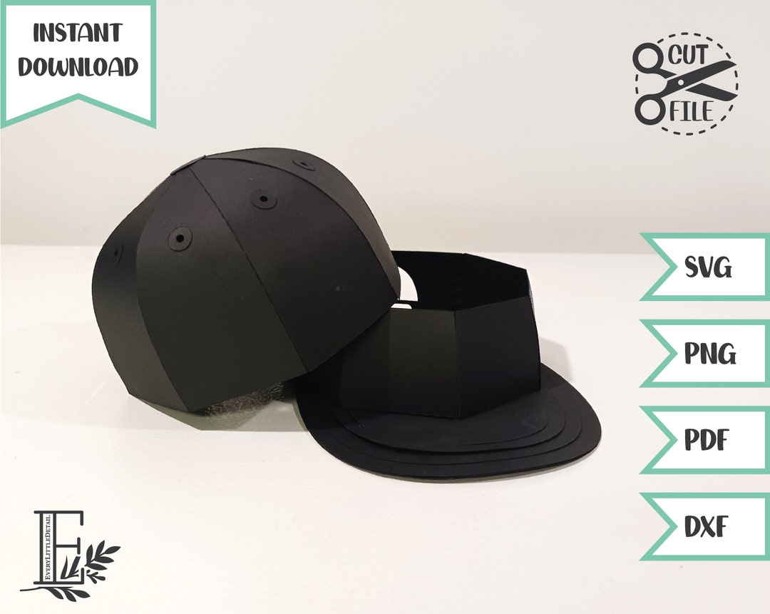Baseball Hat Box // Baseball Cut File // Baseball Cap // SVG - Etsy