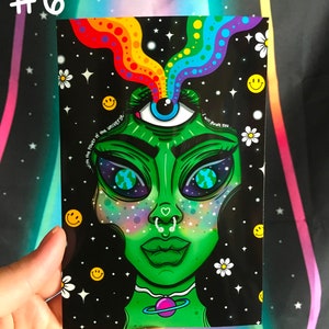 Mini Prints | | Trippy Prints, Trippy Wall Art, Hippie Wall Art, Trippy ...