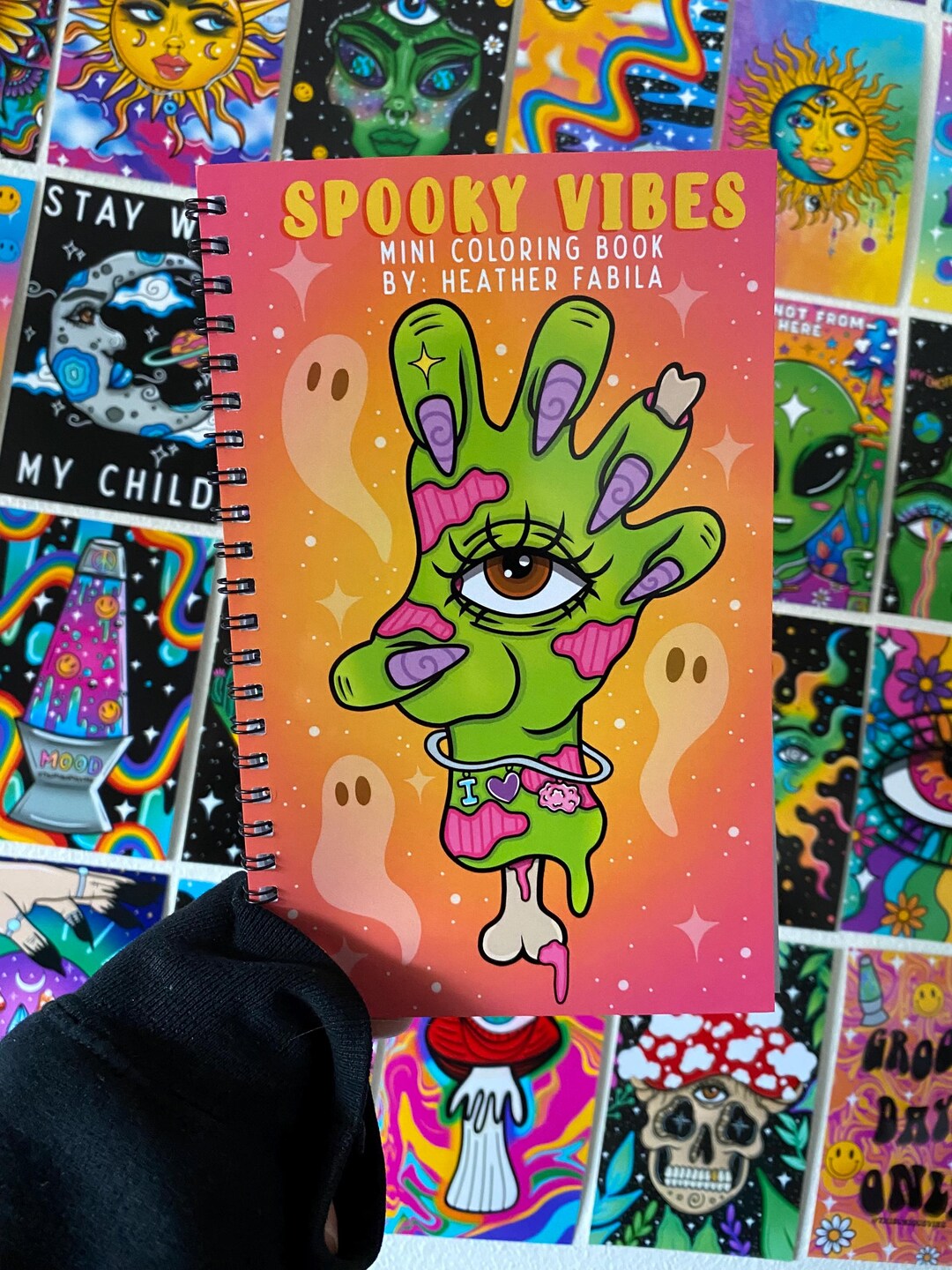 Mini SPOOKY VIBES Coloring Book - Etsy
