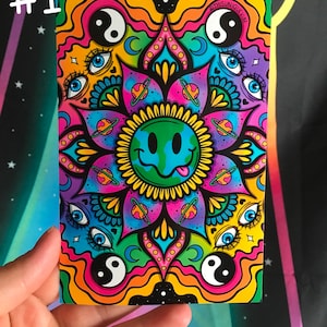 Mini Prints | | Trippy Prints, Trippy Wall Art, Hippie Wall Art, Trippy ...