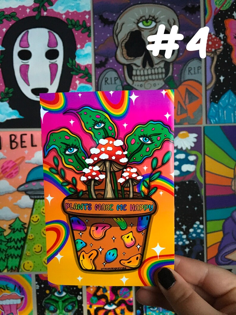 Mini Prints | | Trippy Prints, Trippy Wall Art, Hippie Wall Art, Trippy ...