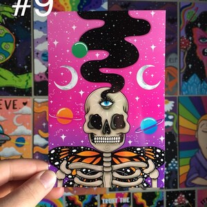 Mini Prints | | Trippy Prints, Trippy Wall Art, Hippie Wall Art, Trippy ...