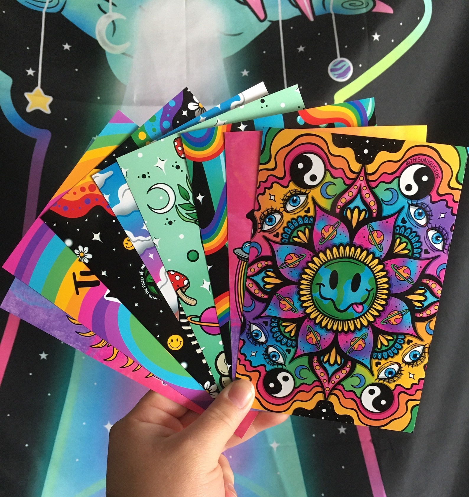 Mini Prints | | Trippy Prints, Trippy Wall Art, Hippie Wall Art, Trippy ...