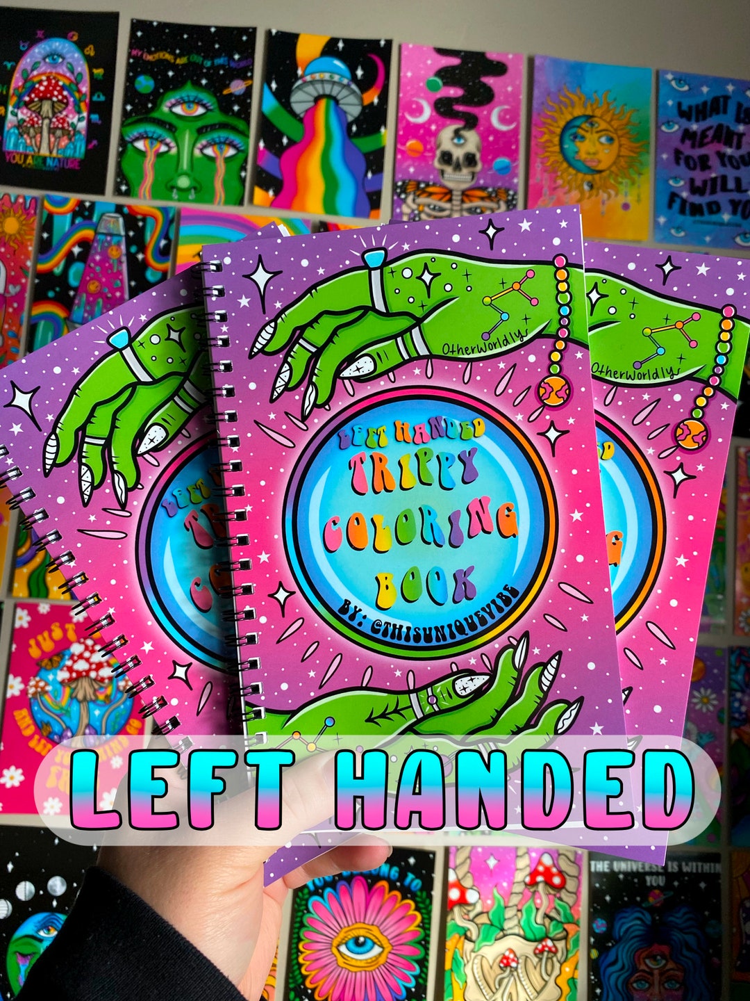 PREORDER LEFT HANDED Mini Coloring Book 2 - Etsy