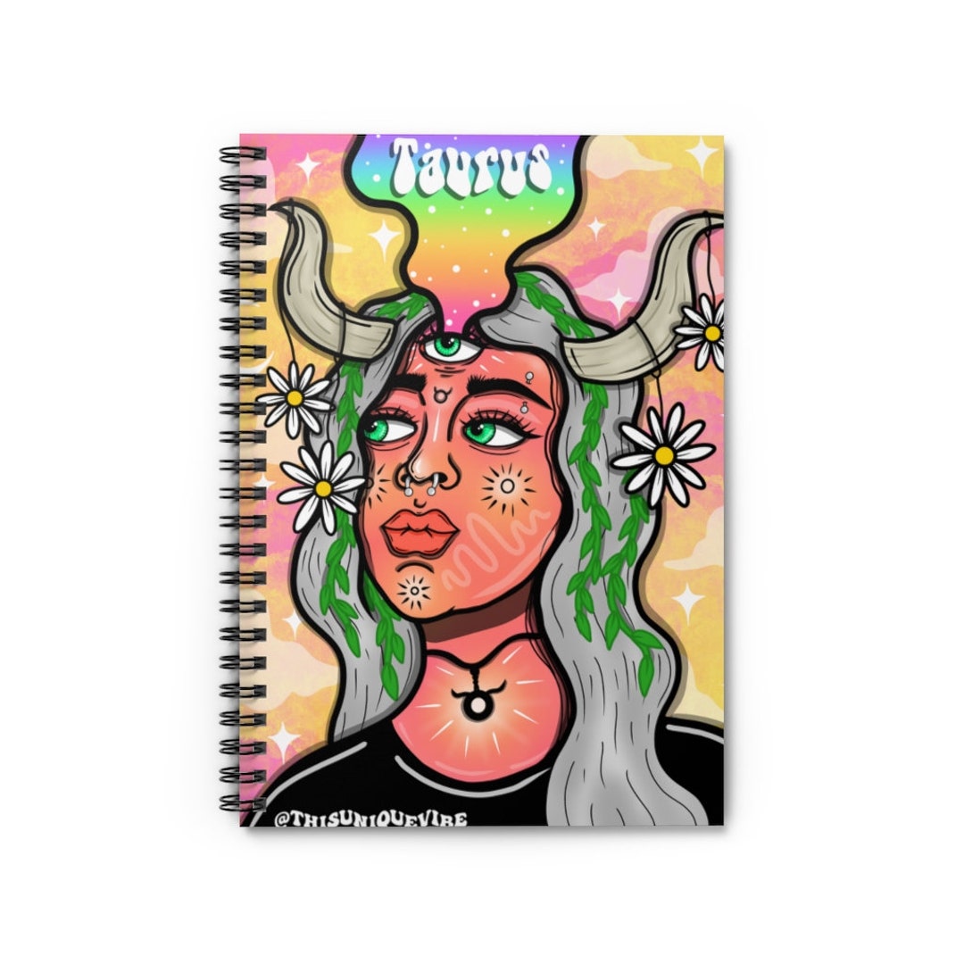 Taurus Notebook Spiral Notebooks | Cute, Aesthetic Journal, Zodiac ...