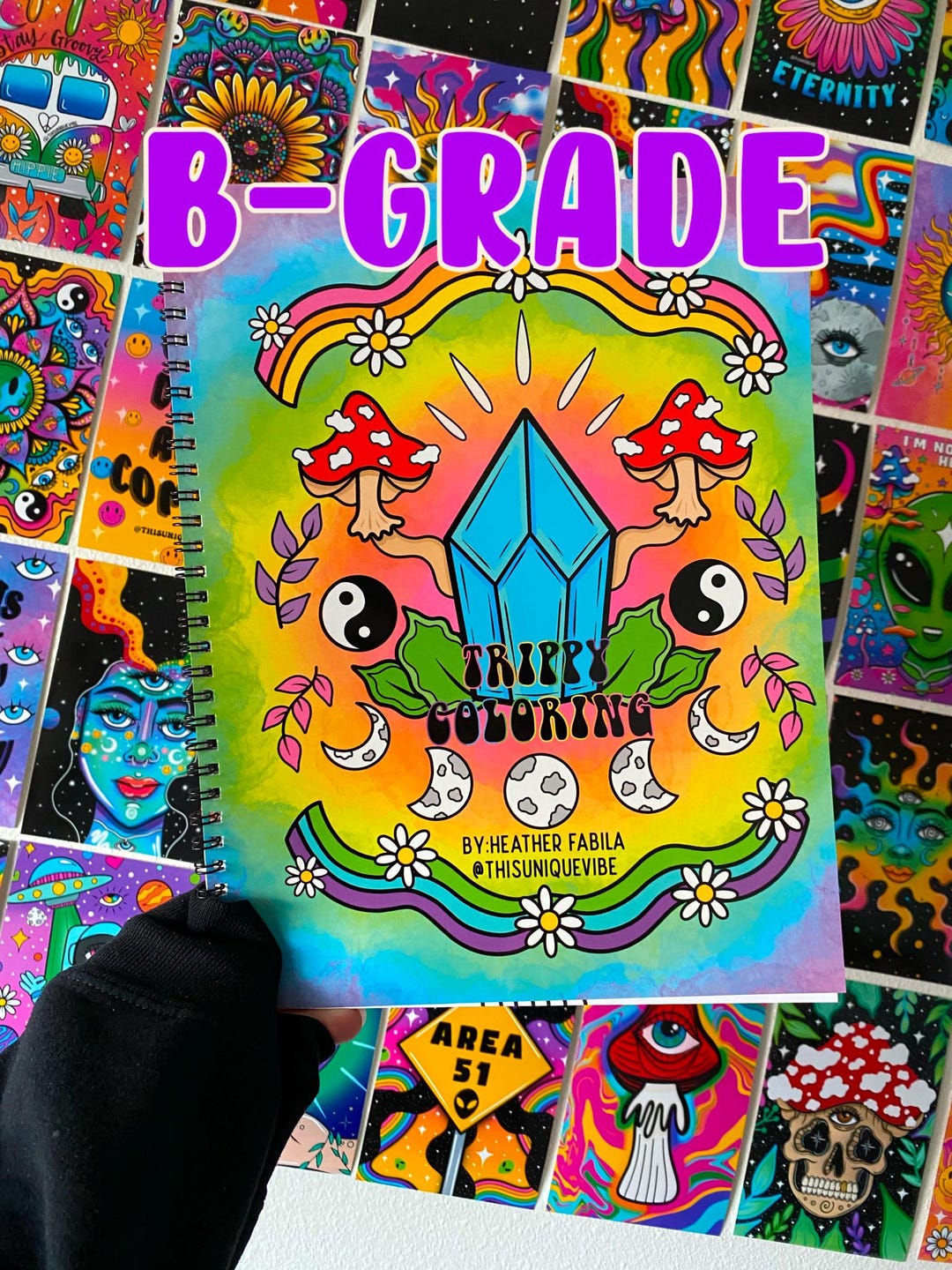 B GRADE errors Trippy Coloring Book - Etsy