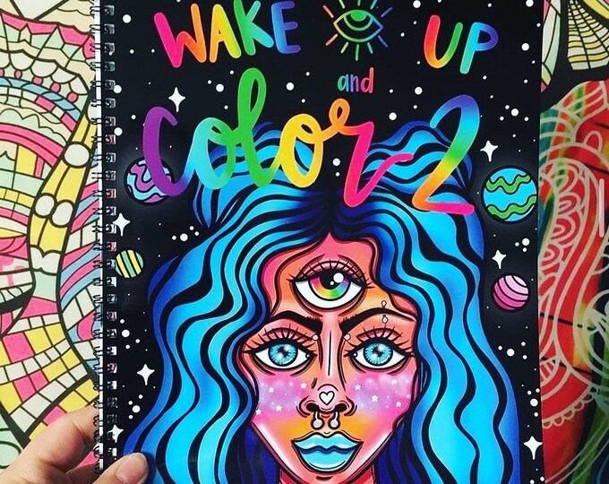Wake up and Color 2 Coloring Book - Etsy