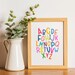 Colorful Alphabet Poster, Educational Wall Art Printable, Homeschool ...