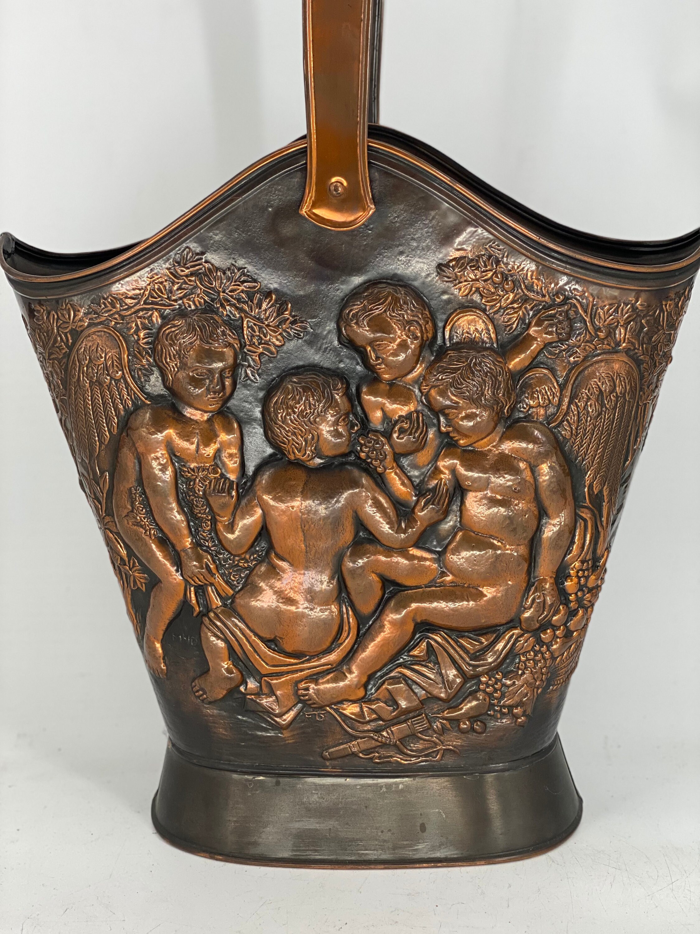 Copper Umbrella Stand XL Putty Angel Cherub - Etsy