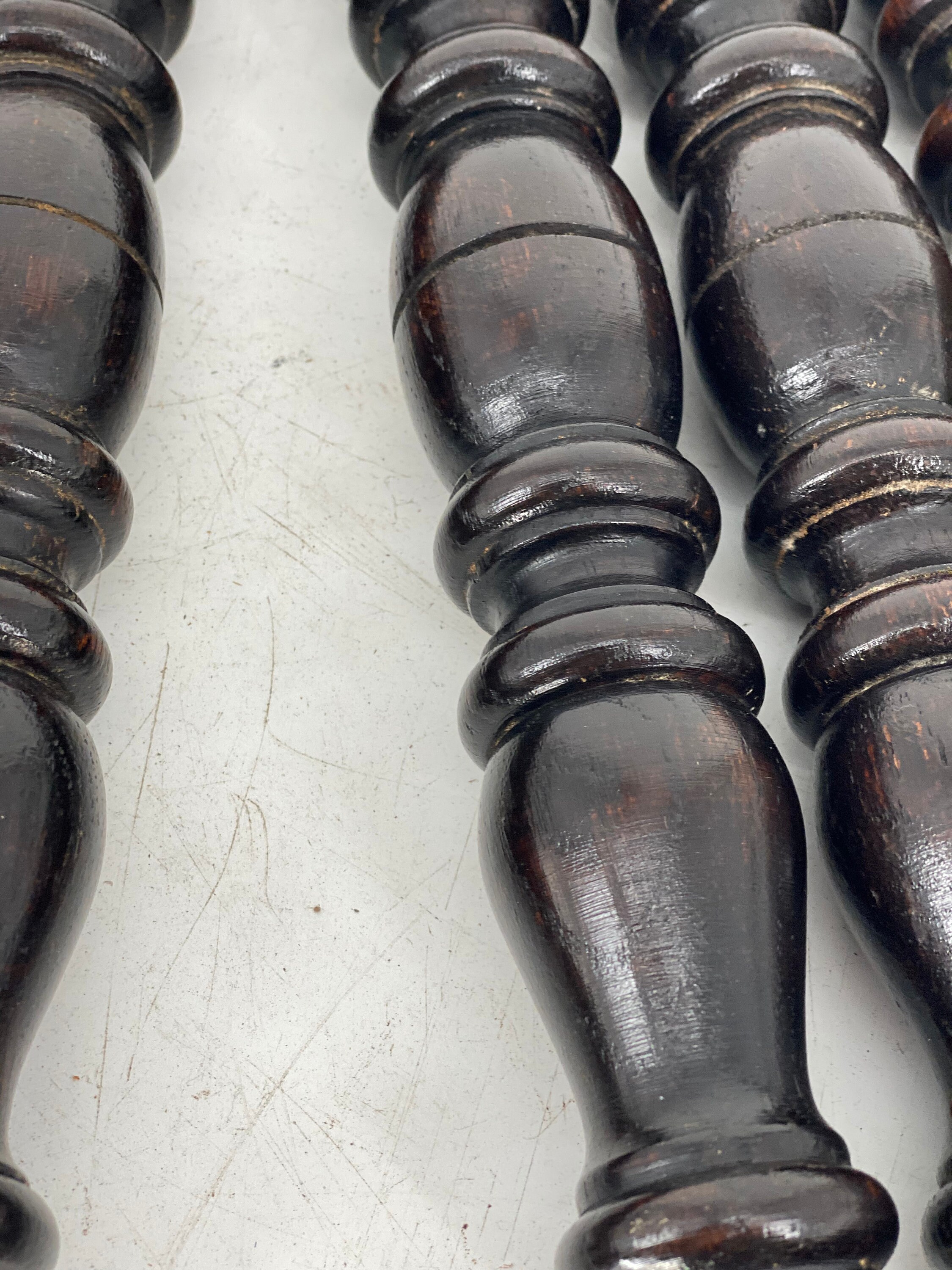 6 Vintage Oak Pillars Wood Spindle - Etsy