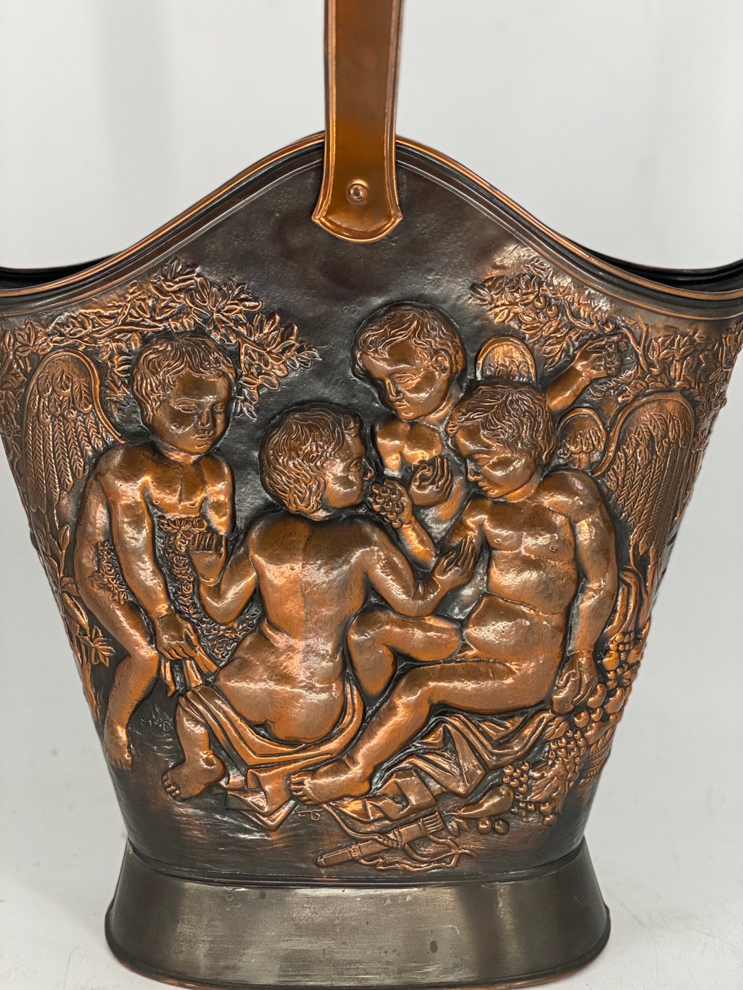 Copper Umbrella Stand XL Putty Angel Cherub - Etsy