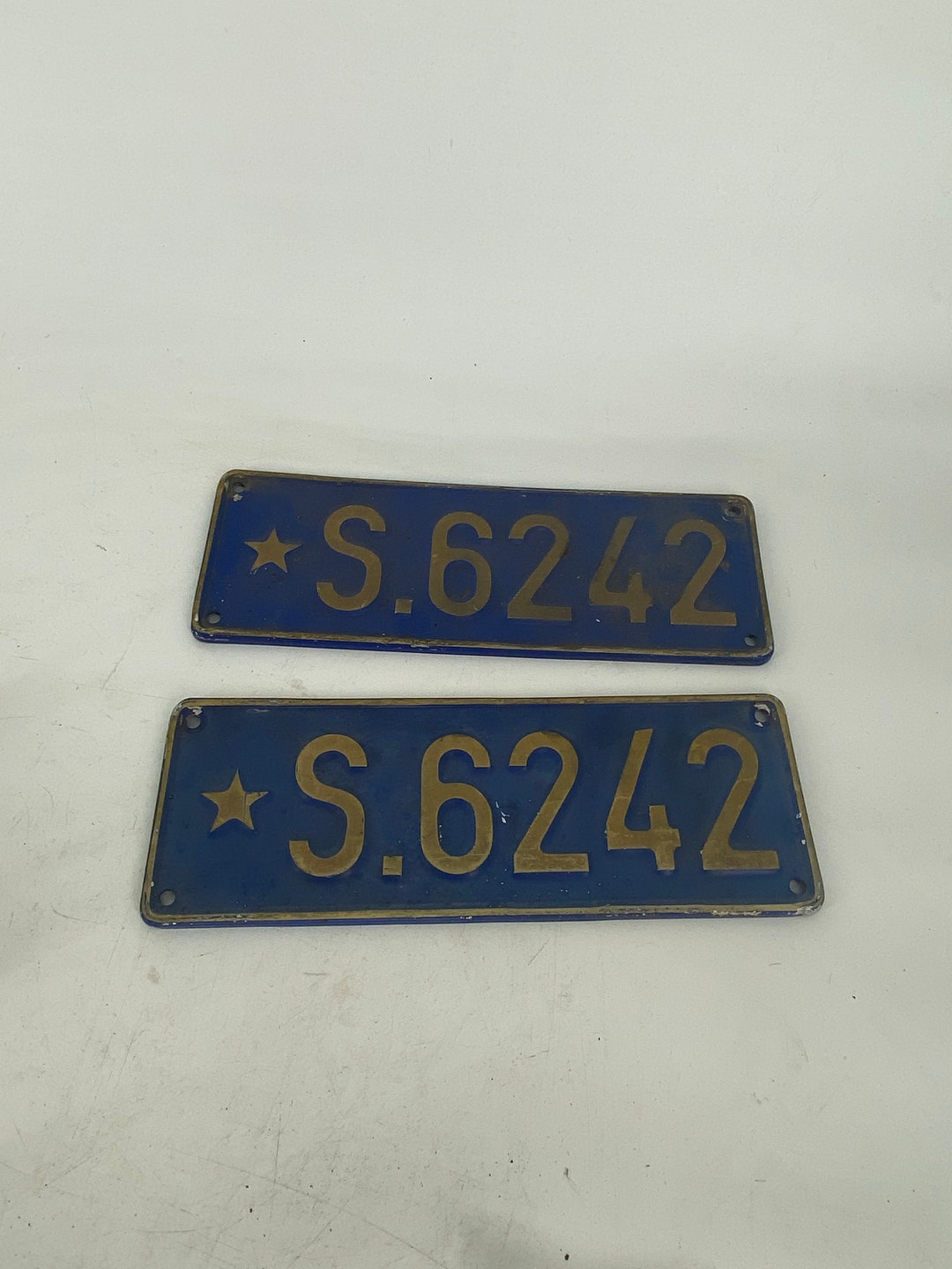 Very Rare Licence Plate Belgian Congo African Pair - Etsy