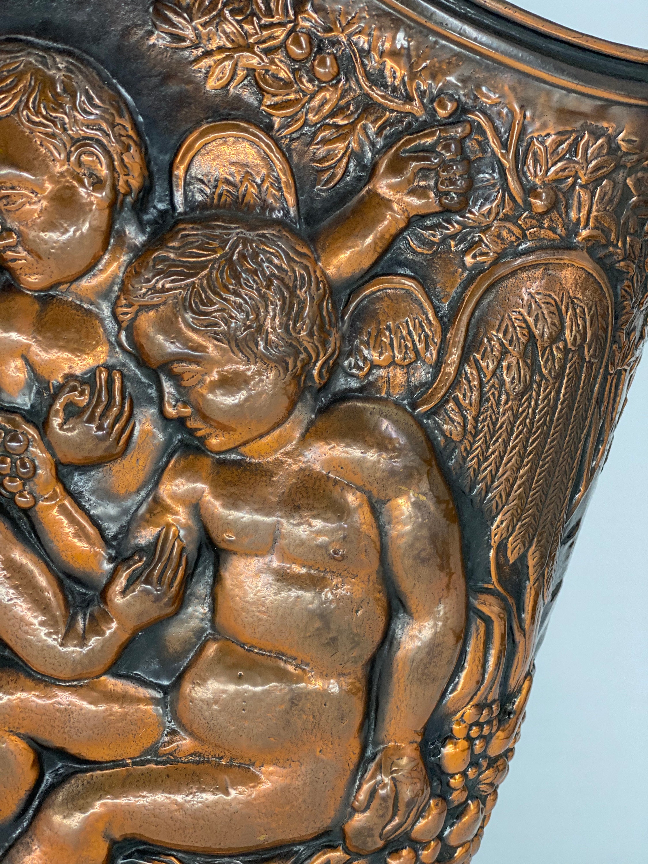 Copper Umbrella Stand XL Putty Angel Cherub - Etsy
