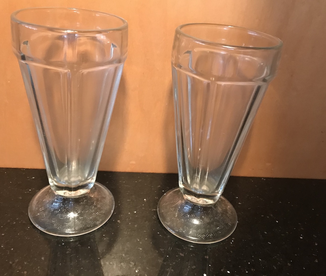 2 Vintage Ice Cream Sundae Soda Float Glasses - Etsy