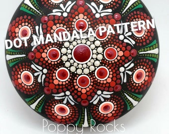 Fantasy Flower Dot Mandala Pattern | Etsy