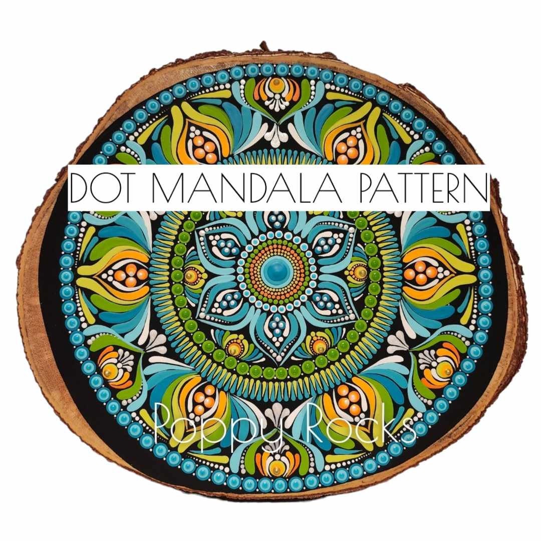 Guiding Light 9" Dot Mandala Pattern - Etsy