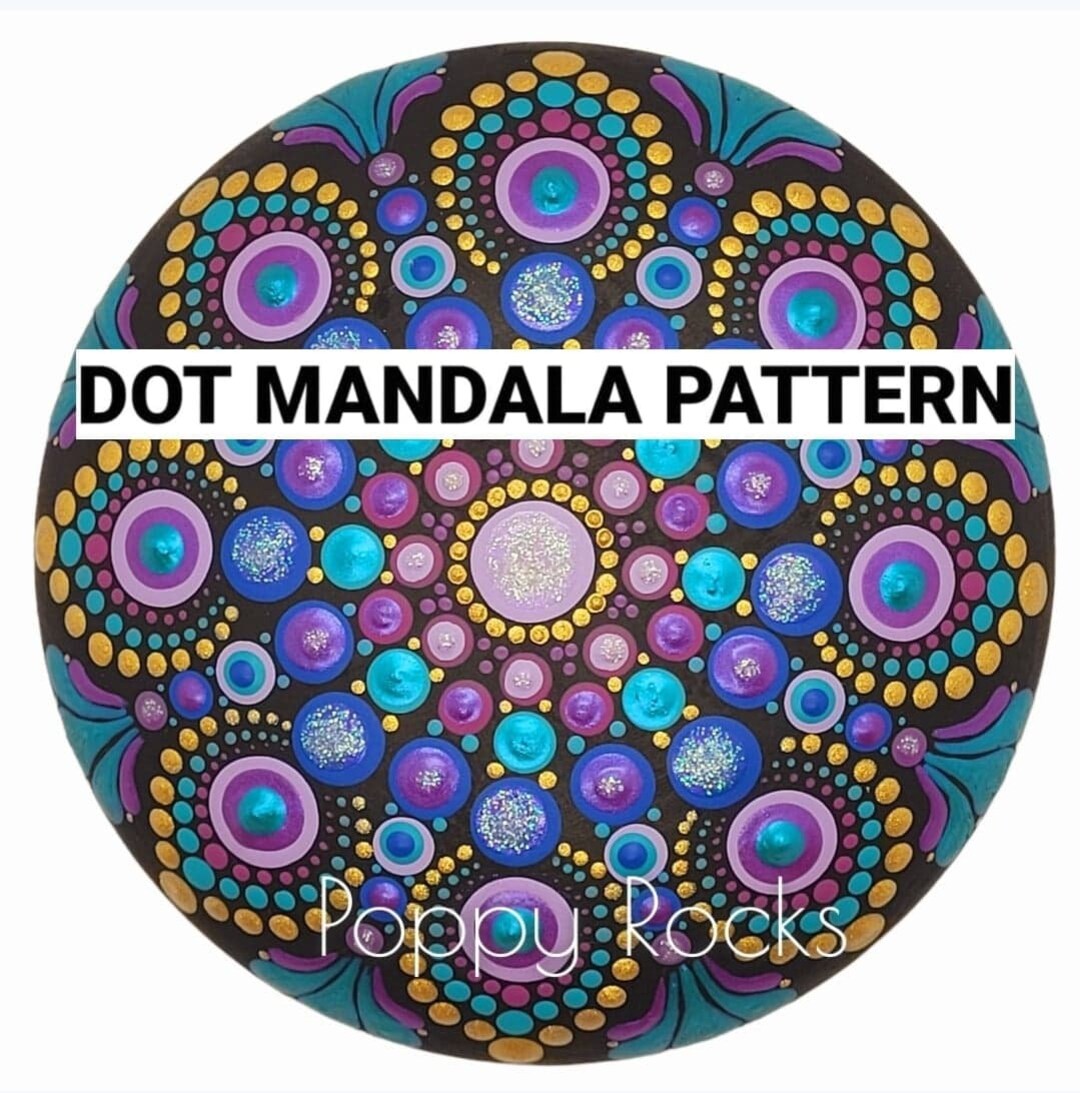 Magical Life Dot Mandala Pattern - Etsy