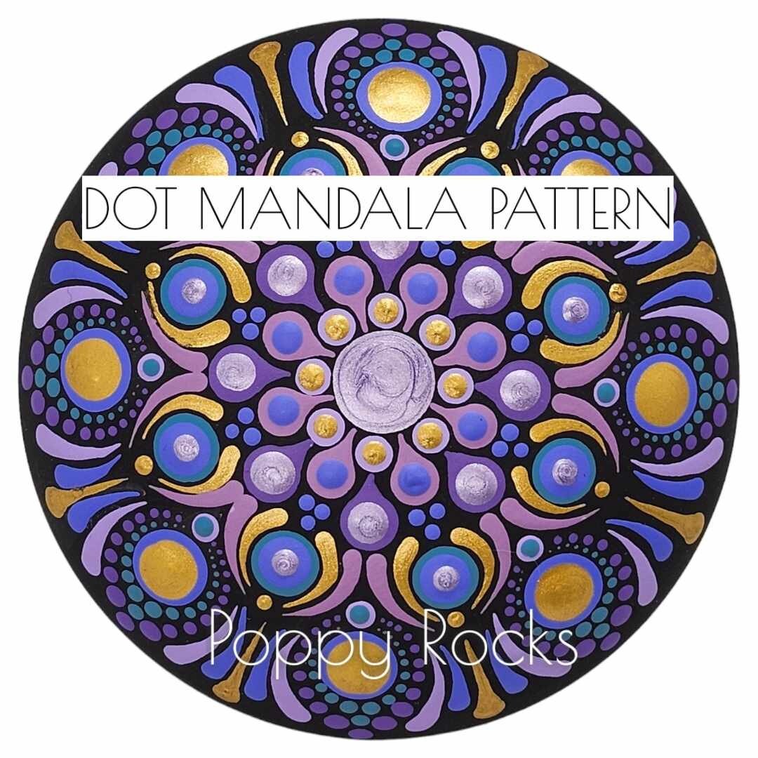 Keep Smiling Dot Mandala Pattern - Etsy