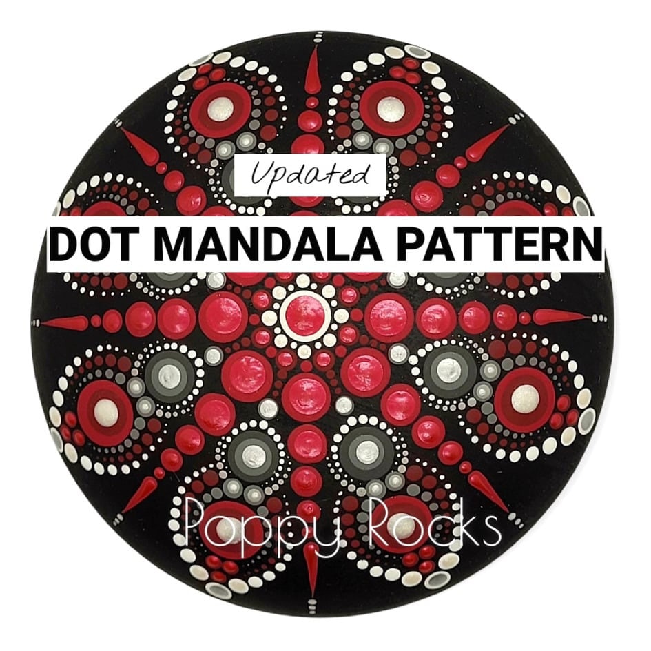 Festive Flower UPDATED Dot Mandala Pattern - Etsy