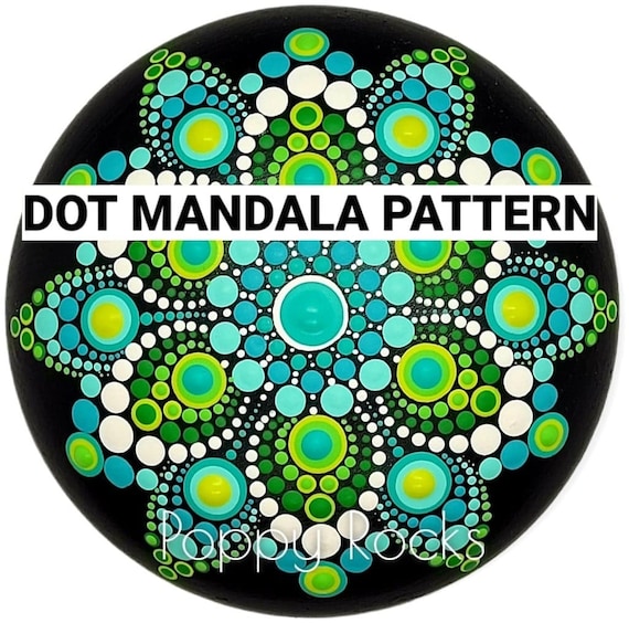 Lush Waterfall Dot Mandala Pattern - Etsy