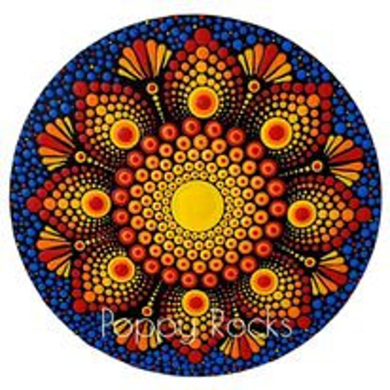Rising Phoenix Dot Mandala Pattern - Etsy