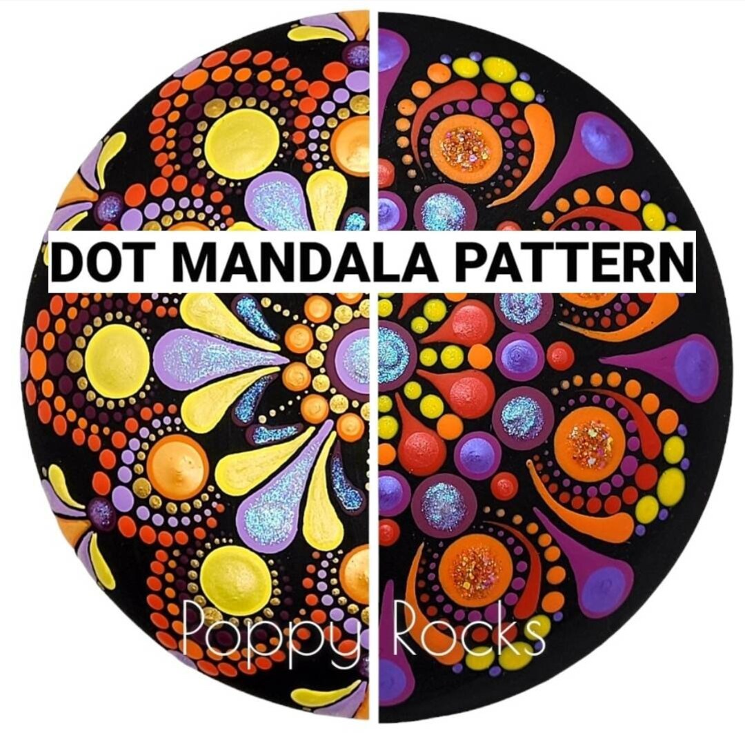 Duo Pack 13 Dot Mandala Patterns Etsy