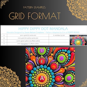 HIPPY DIPPY 4.5" Dot Mandala Pattern - Etsy